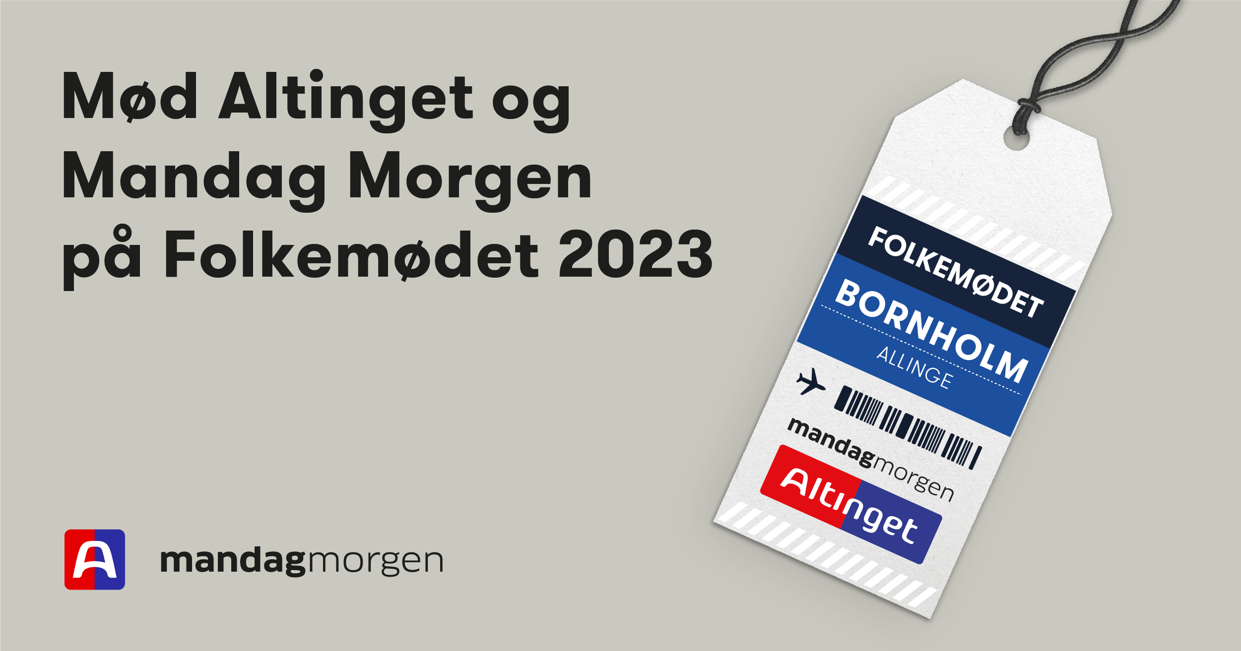 Dit event på Folkemødet – med Altinget & Mandag Morgen - Altinget | Nyheder, analyser og debat ...