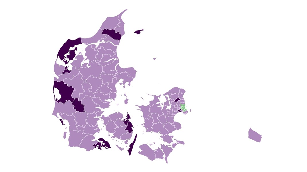 Se kortet: Her er kommunerne med flest kvindelige politikere - Altinget